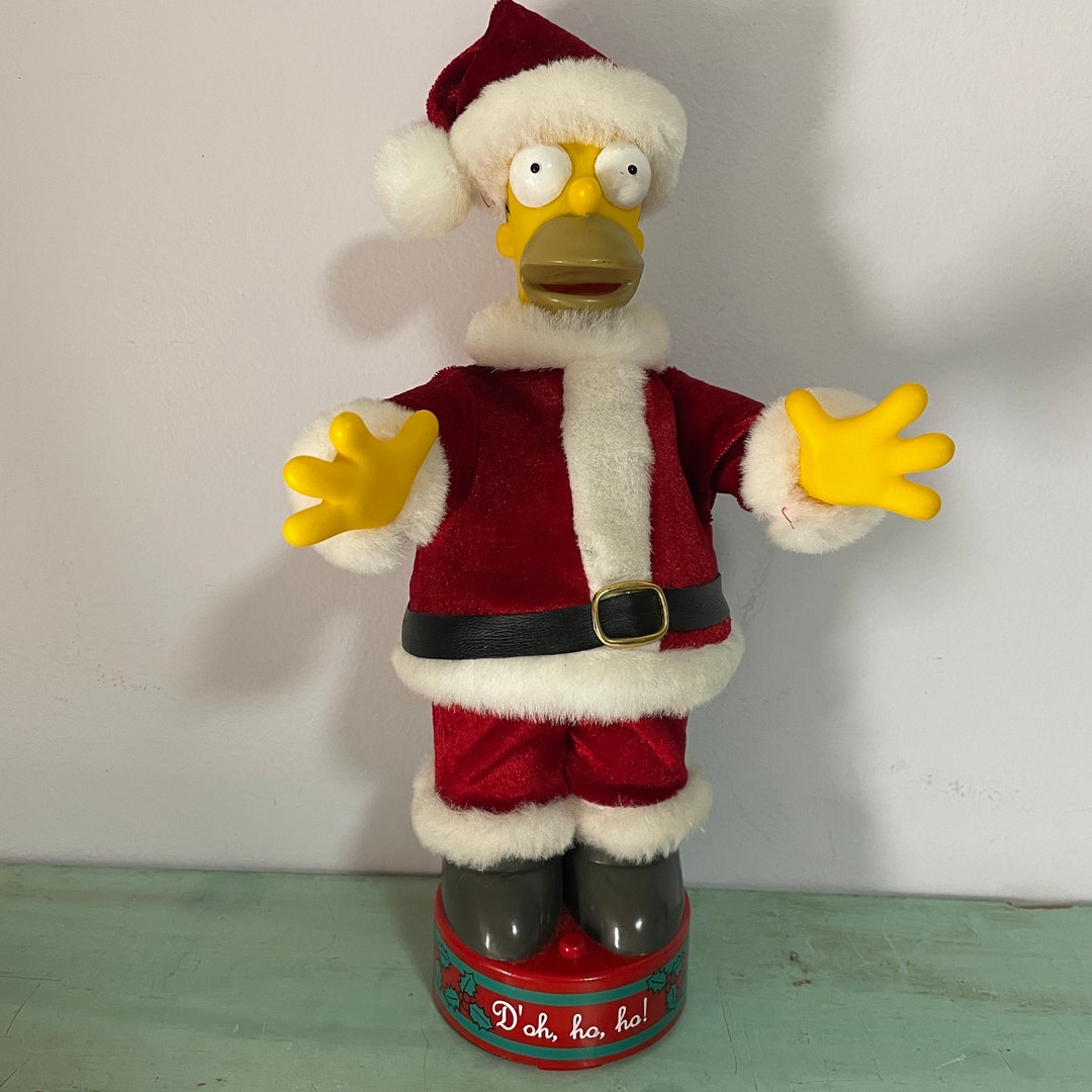 Christmas Homer Simpson Santa Figure - "d'oh, Ho, Ho!" - Musical ...