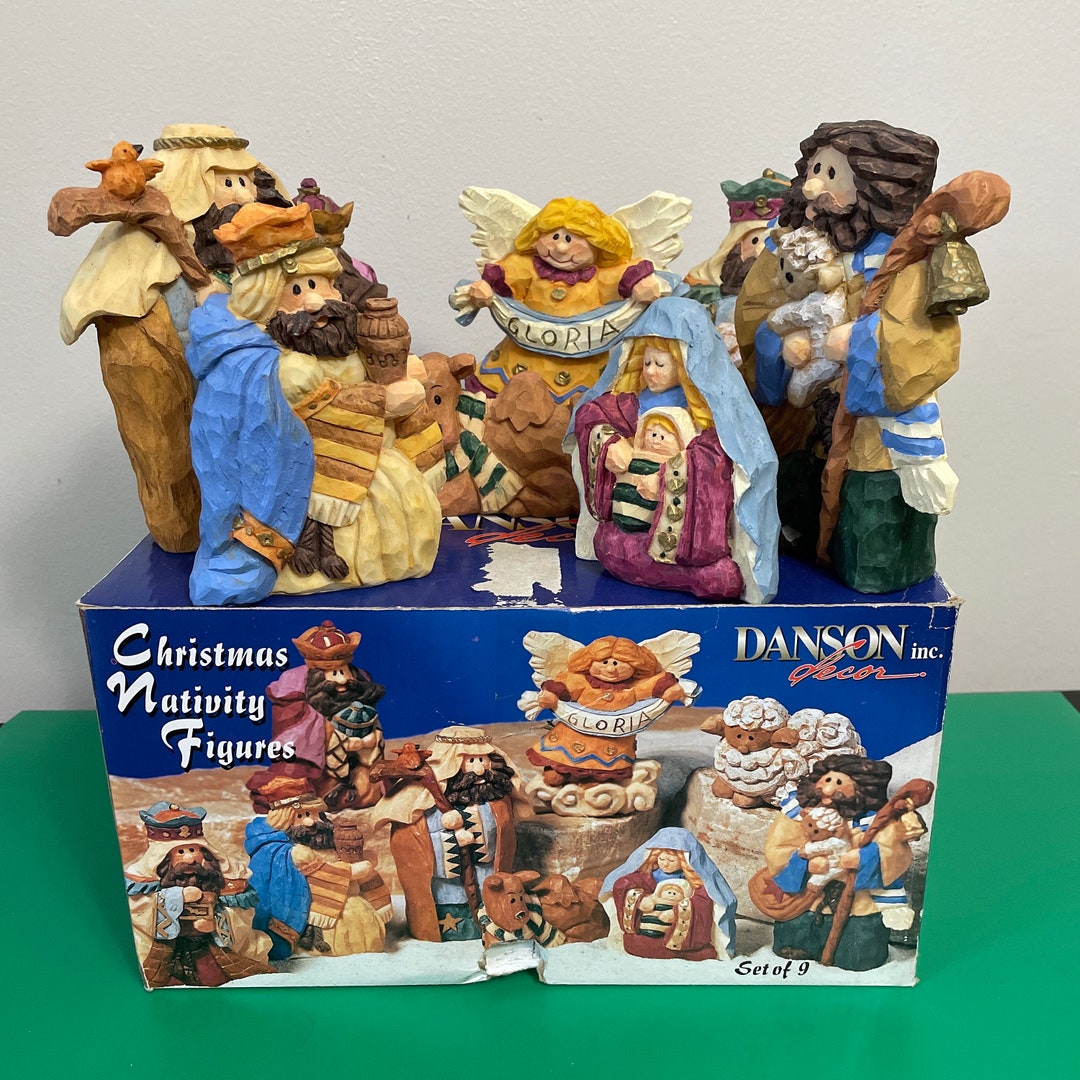 Danson Inc. Decor, Porcelain, Nativity Set, 9 Pce, Original Box ...