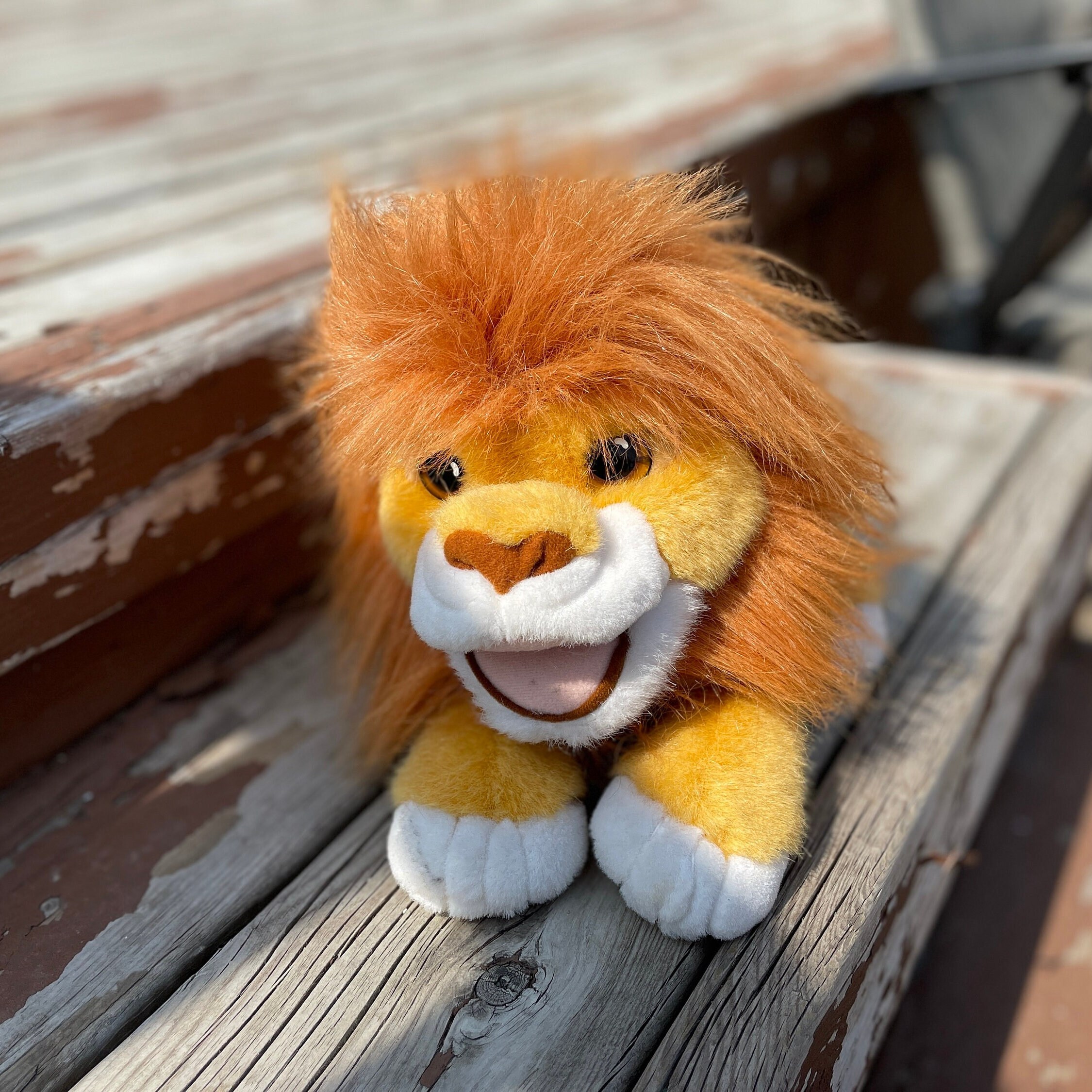 Roaring Simba Hand Puppet the Lion King Disney 1993 Plush - Etsy