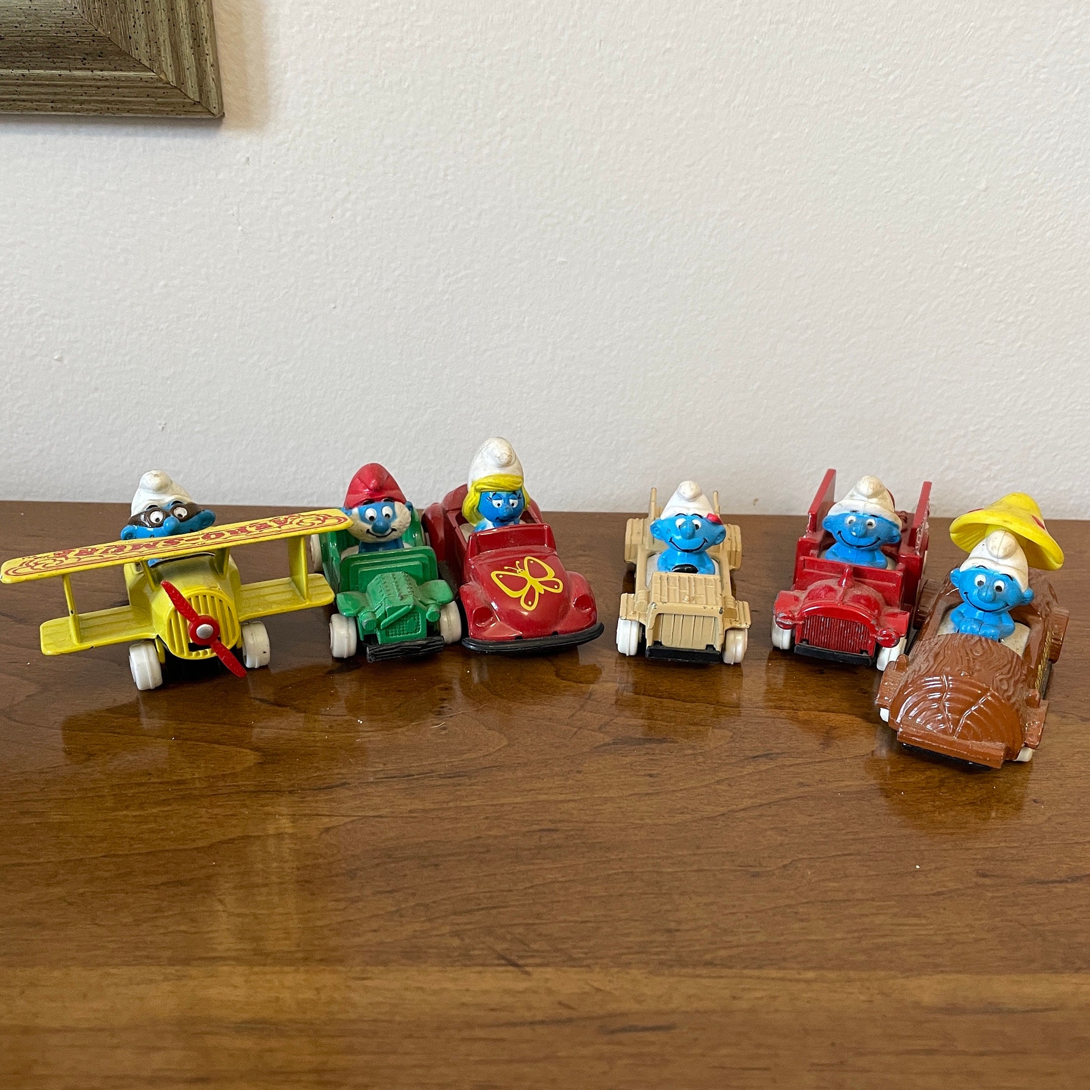 Smurf Diecast Car, Aero-smurf, Airplane, Aviator, Papa Smurf, Smurfette ...
