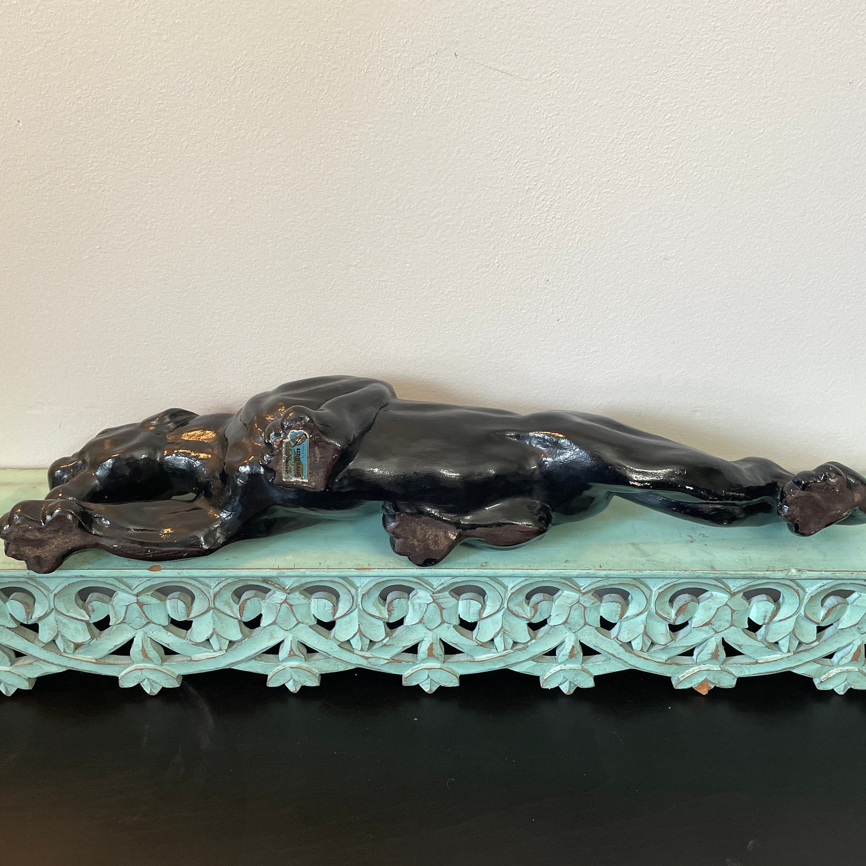 Black Panther Genuine Hand Painted Devon Ware Chalkware - Etsy