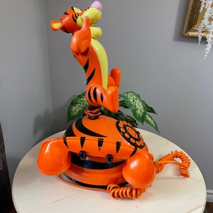 Tigger Animated Talking Telephone, Touch Phone, Disney, Bouncing Tigger ...