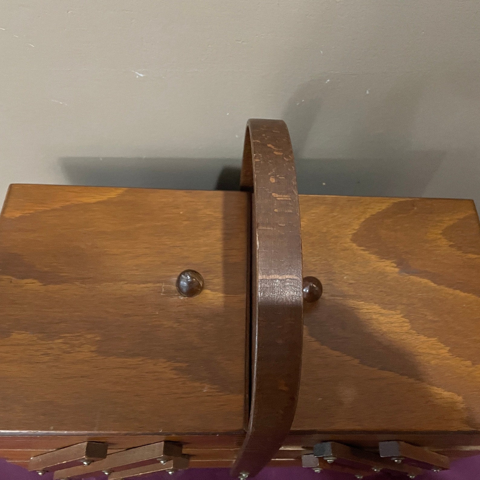 Accordion Sewing Box, Wood Fold-out Box, Cantilever Sewing Box, Sewing ...