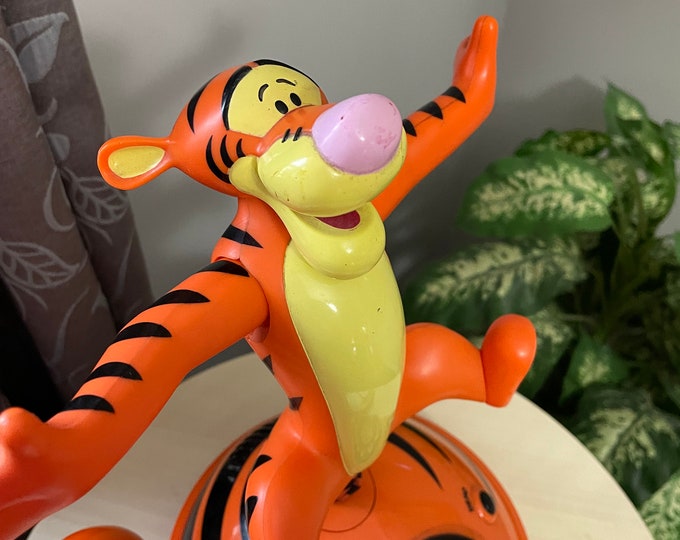 Tigger Animated Talking Telephone, Touch Phone, Disney, Bouncing Tigger ...