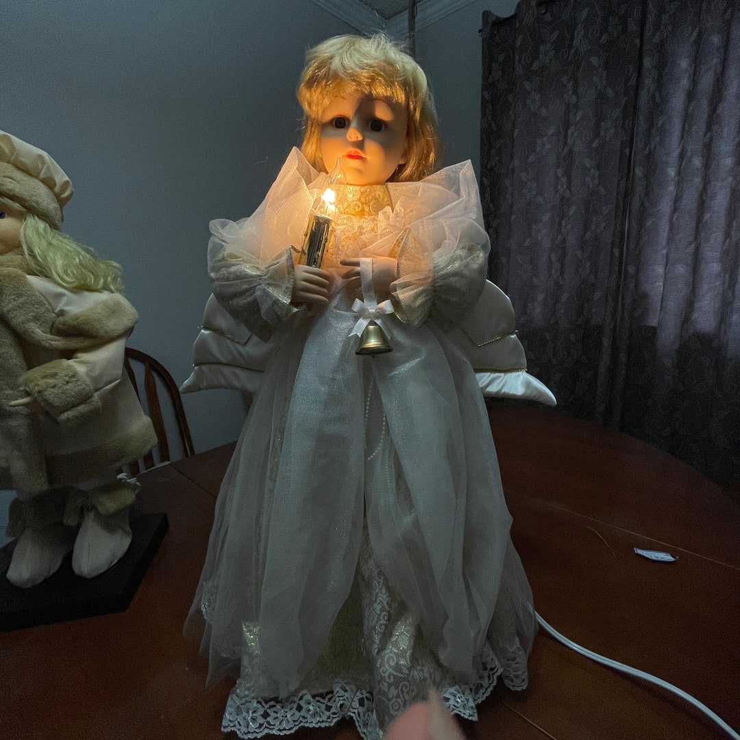 Animated & Illuminated Christmas Angel by Motion-ettes, 24” Tabletop ...
