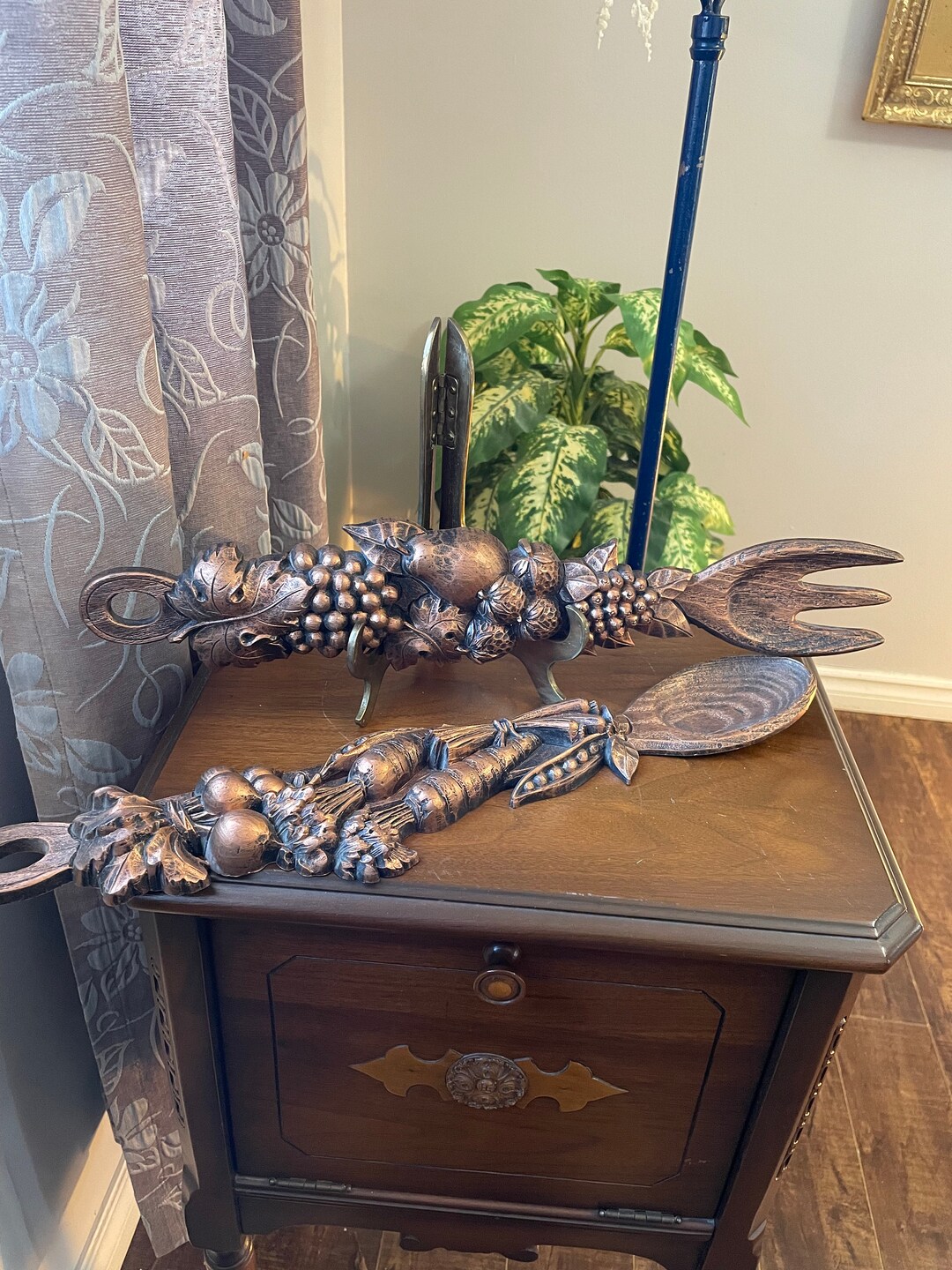 Coppercraft Guild, Syroco, Spoon, Fork, Kitchen, Strawberries, Peas ...