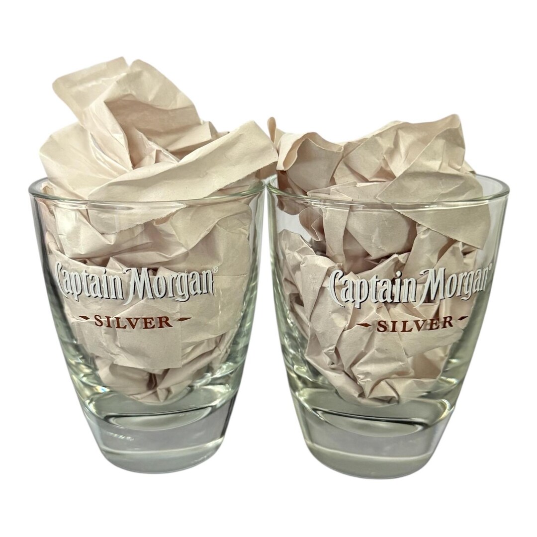 Captain Morgan Silver, 8 Oz. Glass, Spiced Rum, White Rum, Tropical ...