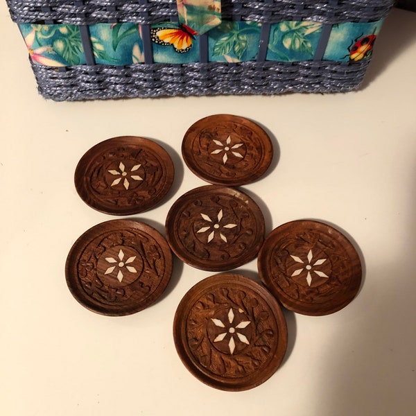 Hand Carved Coasters - Etsy