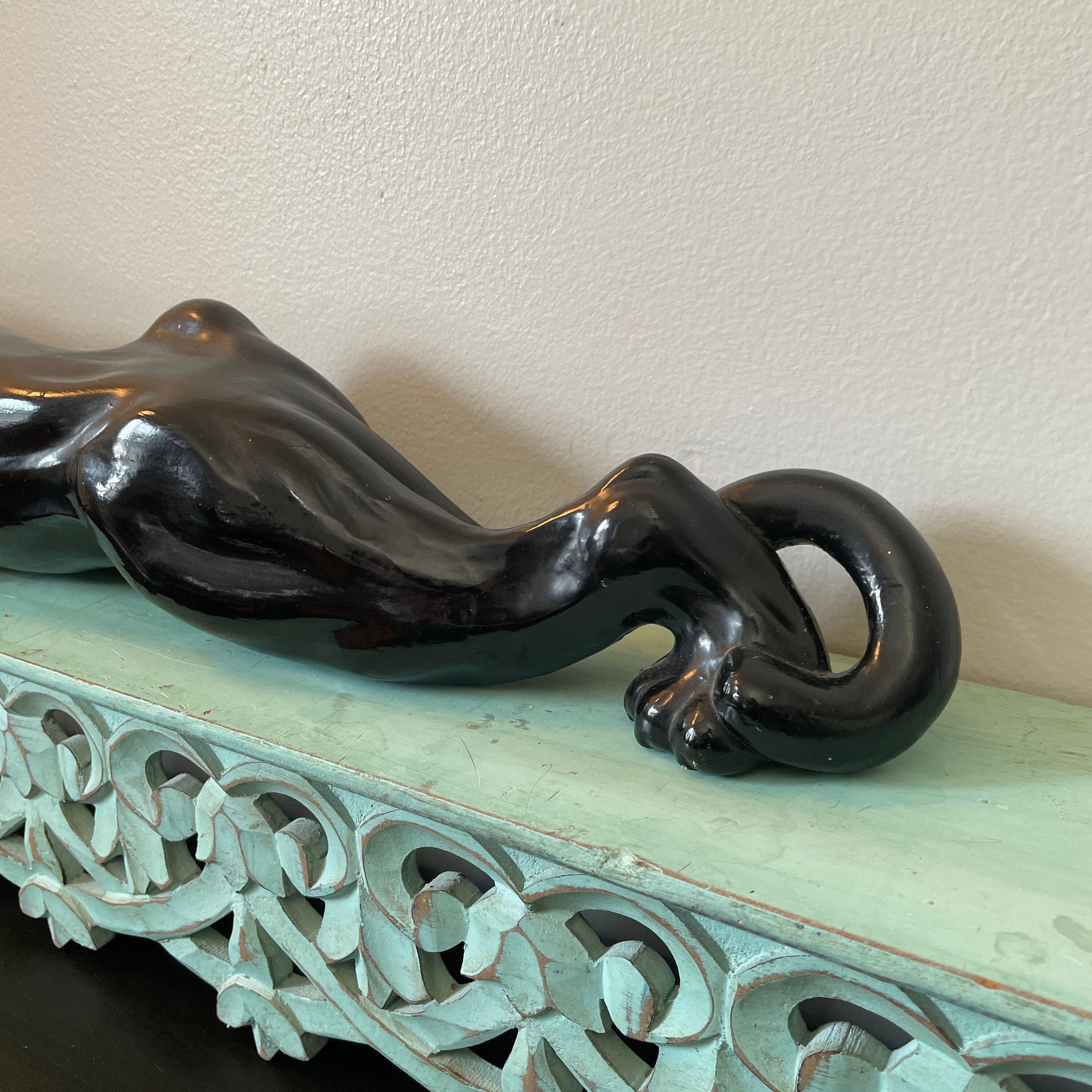 Black Panther, Genuine Hand Painted, Devon Ware, Chalkware, Home Decor ...