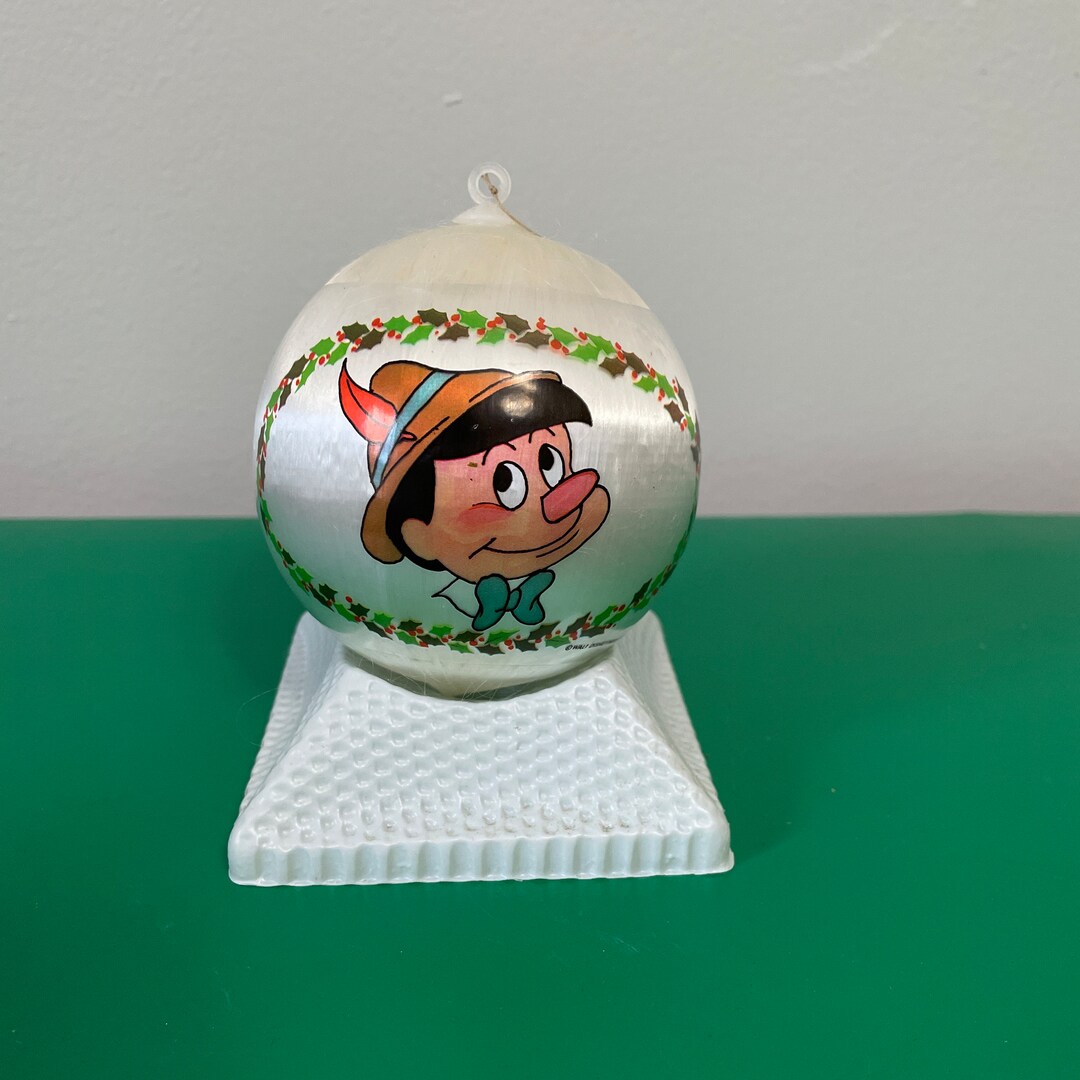 Pinocchio Tree Ball Ornament, Alderbrook, Satin Wrapped, Christmas ...