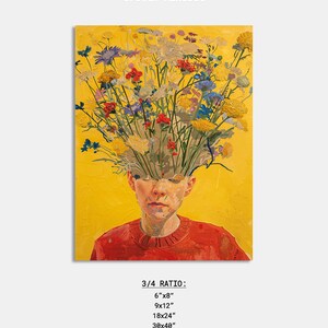 Growth Mindset - Abstract Wildflower Print - Original Printable Art - Etsy