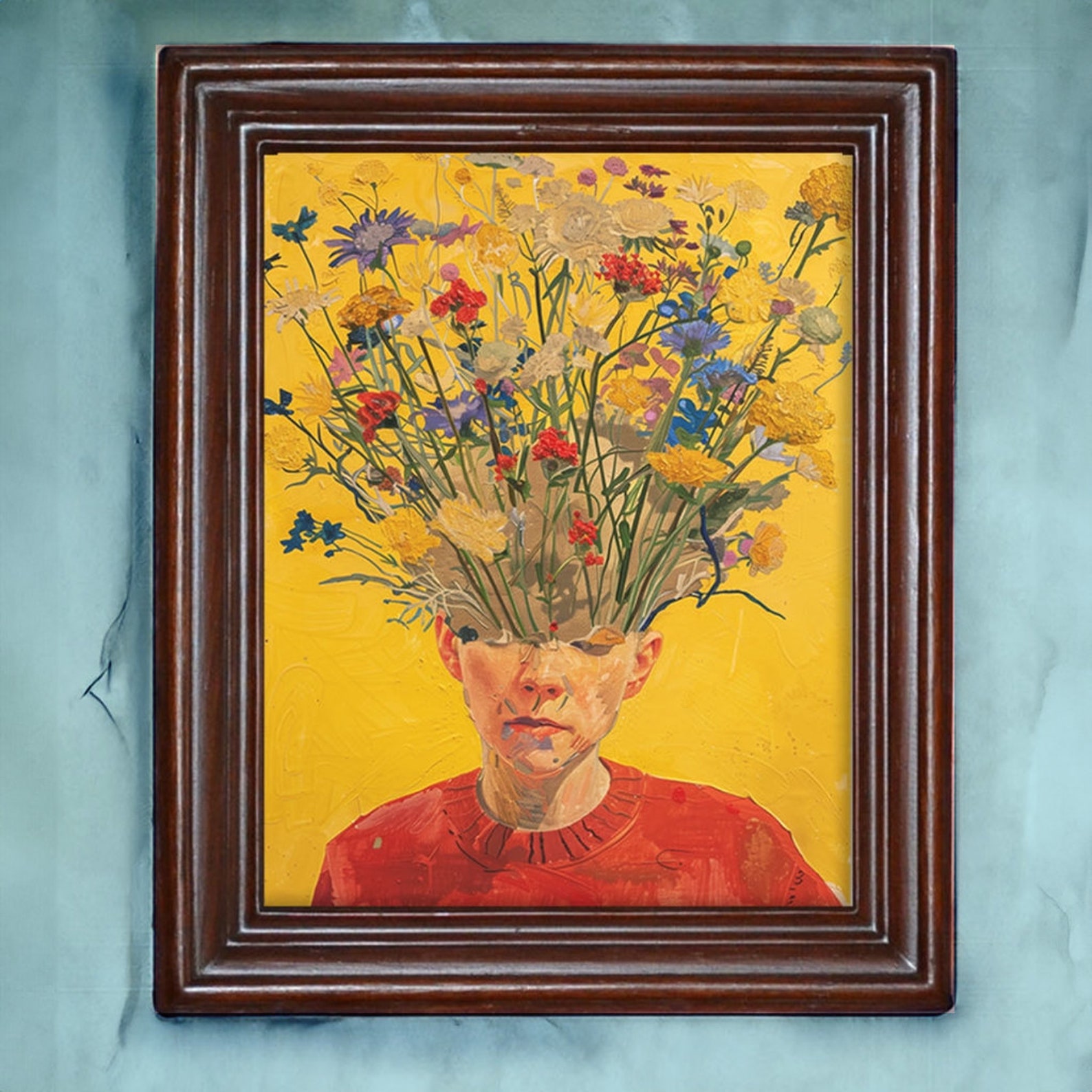 Growth Mindset - Abstract Wildflower Print - Original Printable Art - Etsy