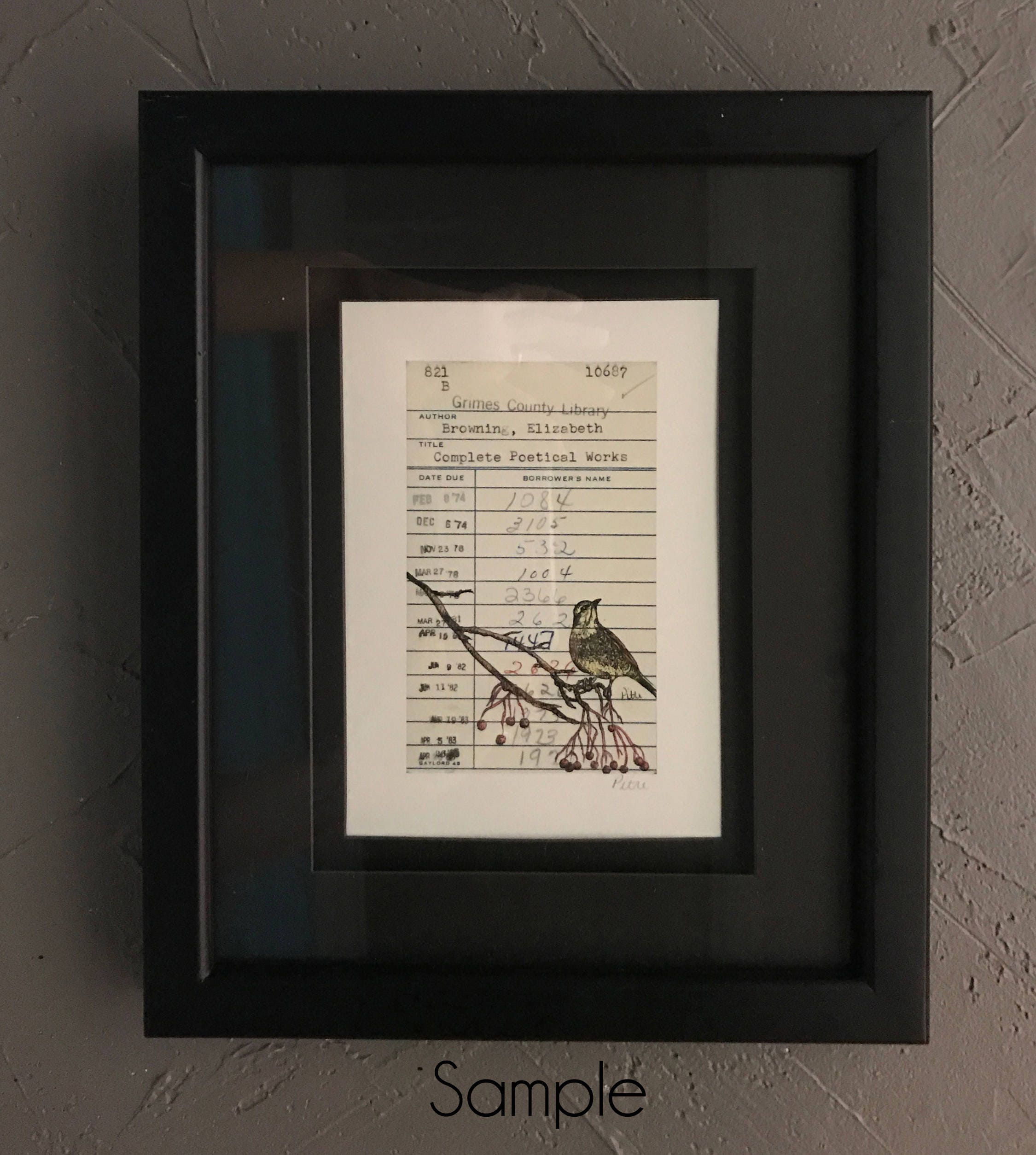 The Sword in the Stone Upcycled Library Card Print - Etsy