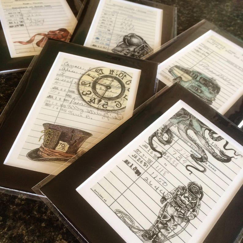 Oscar Wilde Upcycled Library Card Print - Etsy