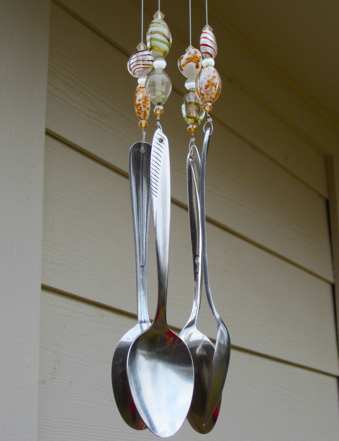 Recycled Silverware Wind Chime. Upcycled Flatware Wind Chime. Spoon ...