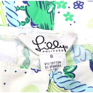 Vintage LILLY PULITZER White Label Skinny Crop Pants Starboard Patch Sz ...