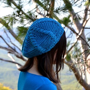 Cable Beret Knitting Pattern. Beret Knitting Pattern. Hat. Knitting ...