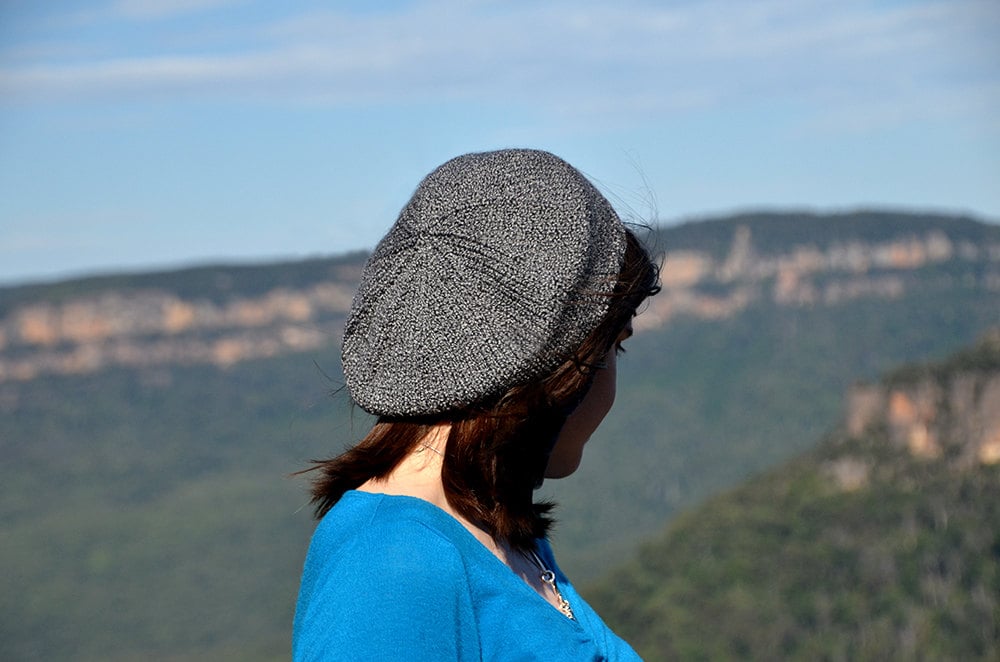 Beret Knitting Pattern. Modern Beret Knitting Design. Hat Knit Pattern ...