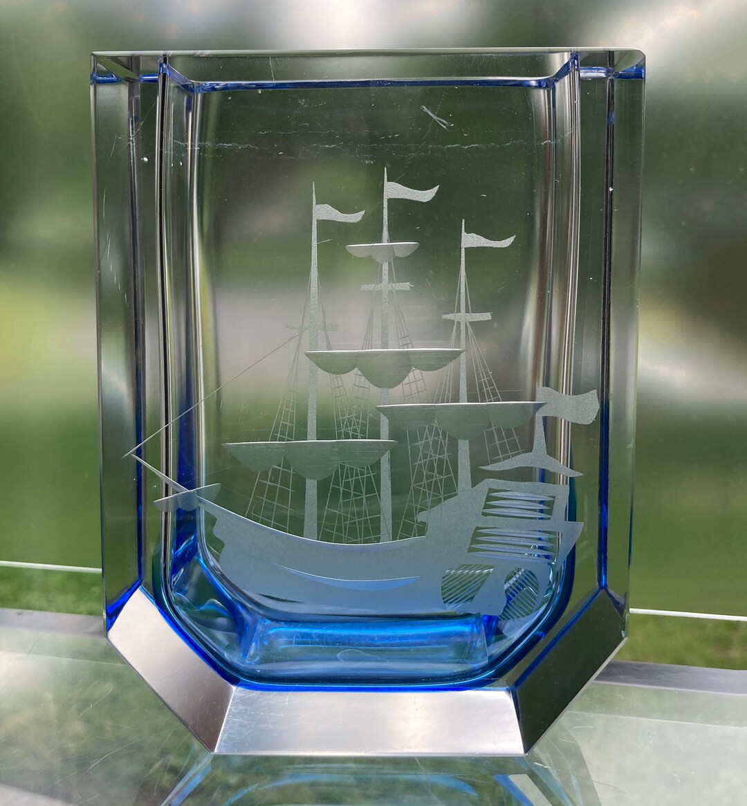 The Peter Ship, 1962 Leningrad Glassware USSR, Adolf Mikhailovich ...