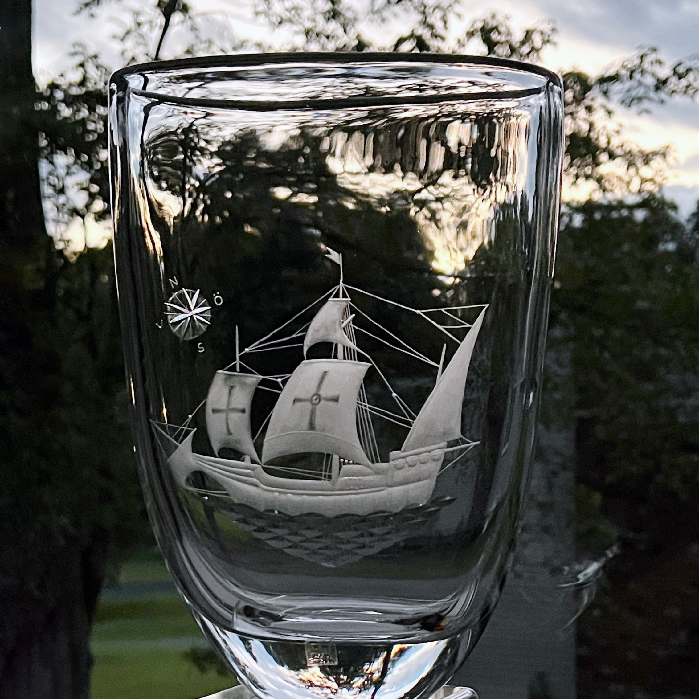 Kosta Lindstrand la Santa Maria Very Large 1950s - Etsy