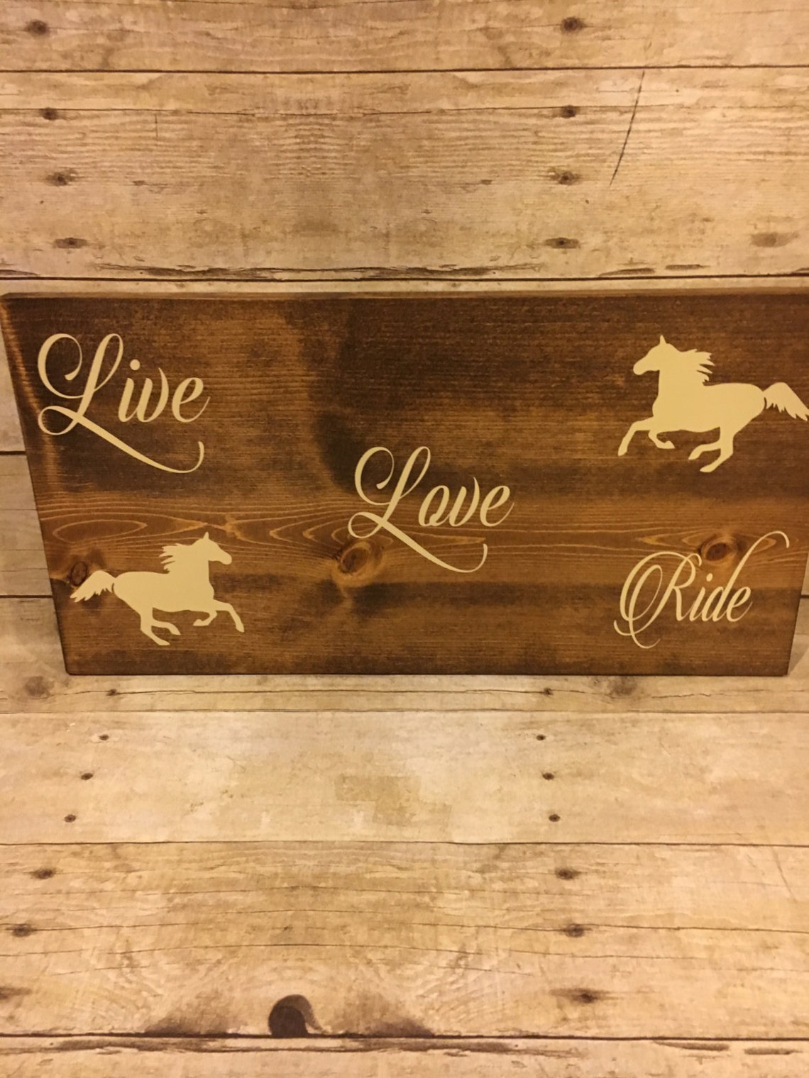 Live Love Ride Horse Riding Sign Gift for Horse Lovers - Etsy