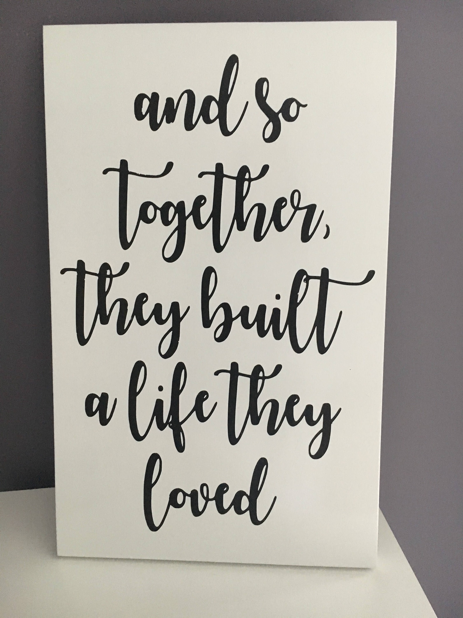 And so Together They Built A Life They Loved Wall Art - Etsy