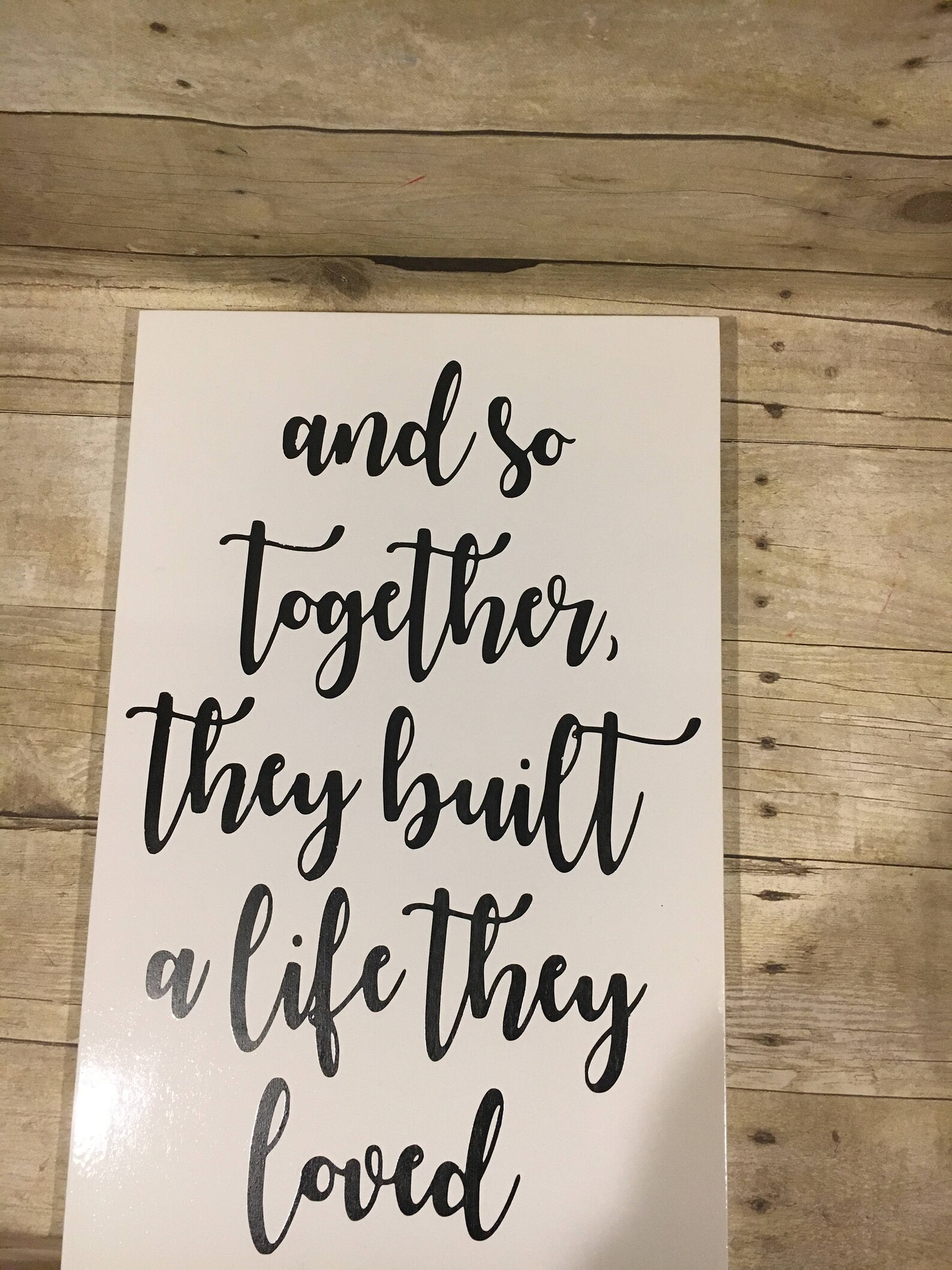 And so Together They Built A Life They Loved Wall Art - Etsy