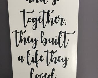 Together They Built a Life They Loved - Etsy