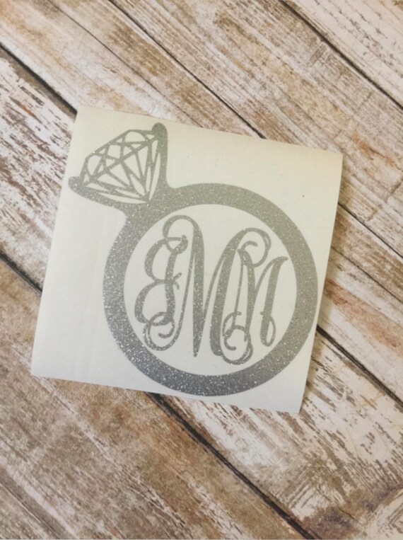 Mrs Decal Engaged Decal Wedding Ring Decal YETI Decal | Etsy