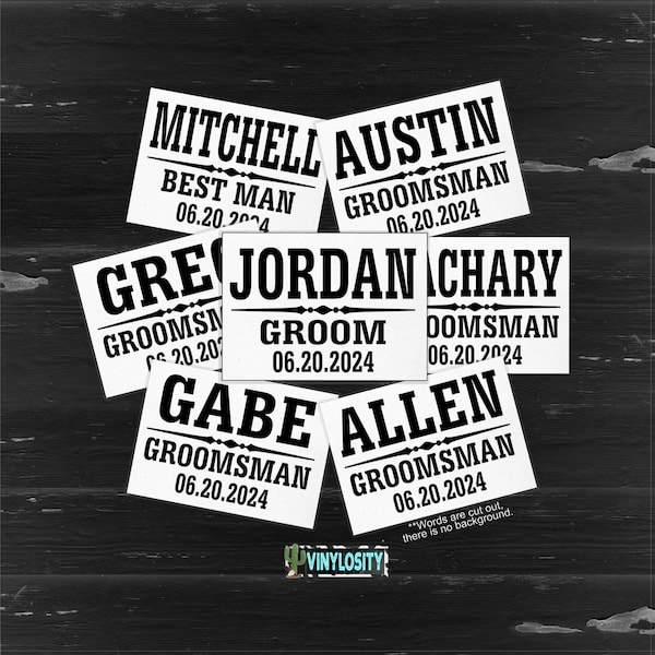 Groomsman Sticker - Etsy