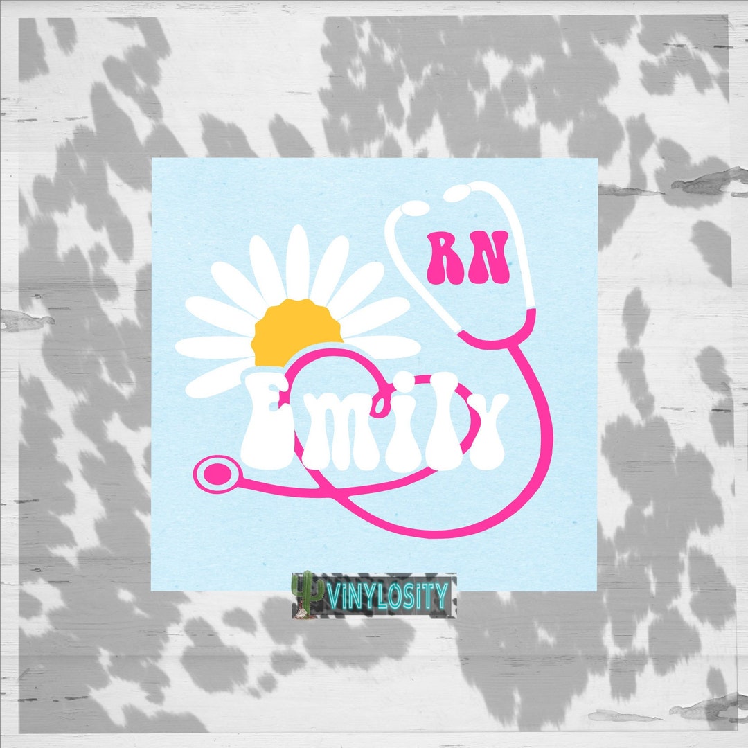 Daisy Stethoscope Decal | Nurse Decal | Doctor Decal | Nurse Tumbler ...