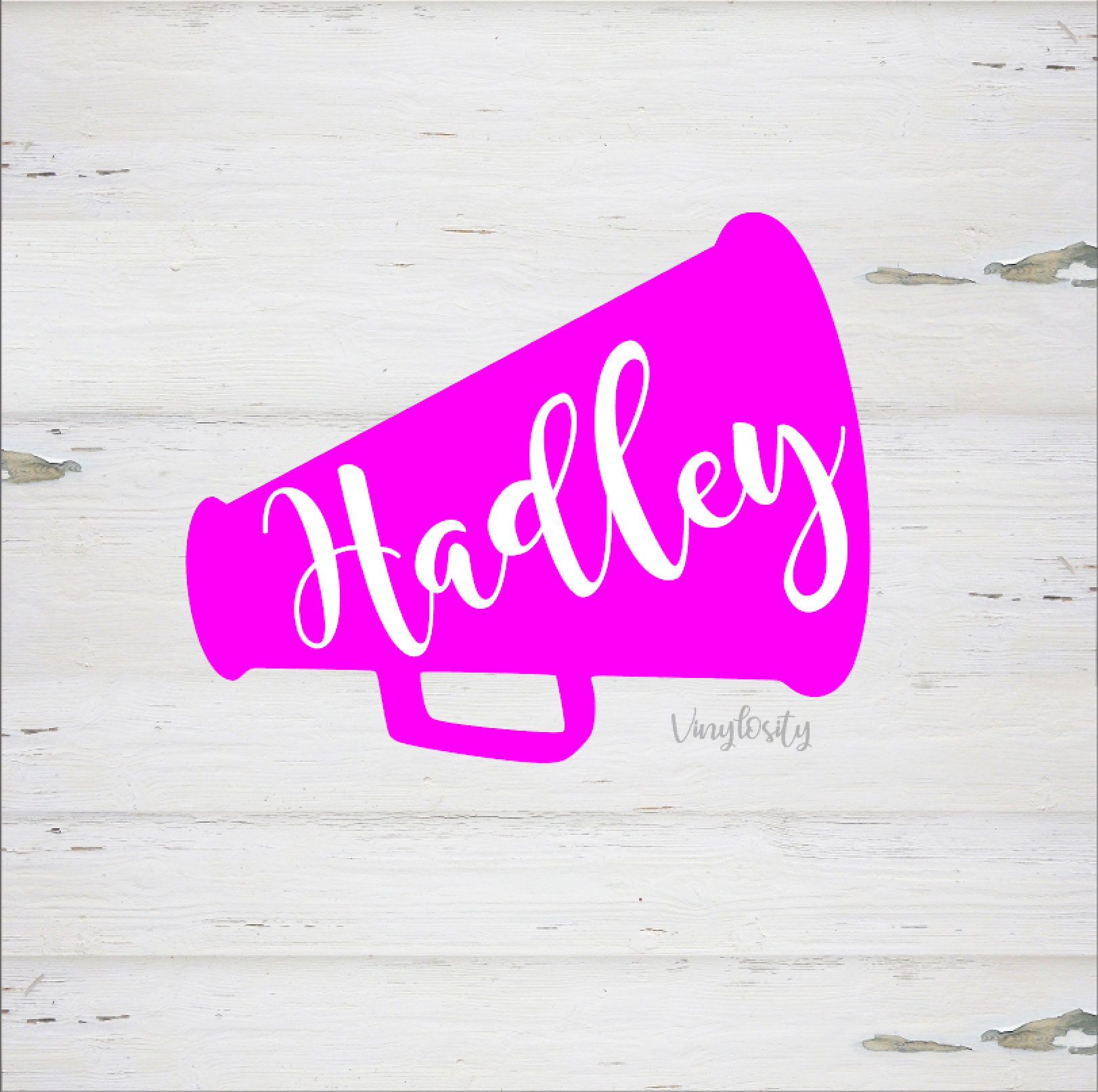 Cheerleading Decal Cheerleader Decal Megaphone Decal - Etsy