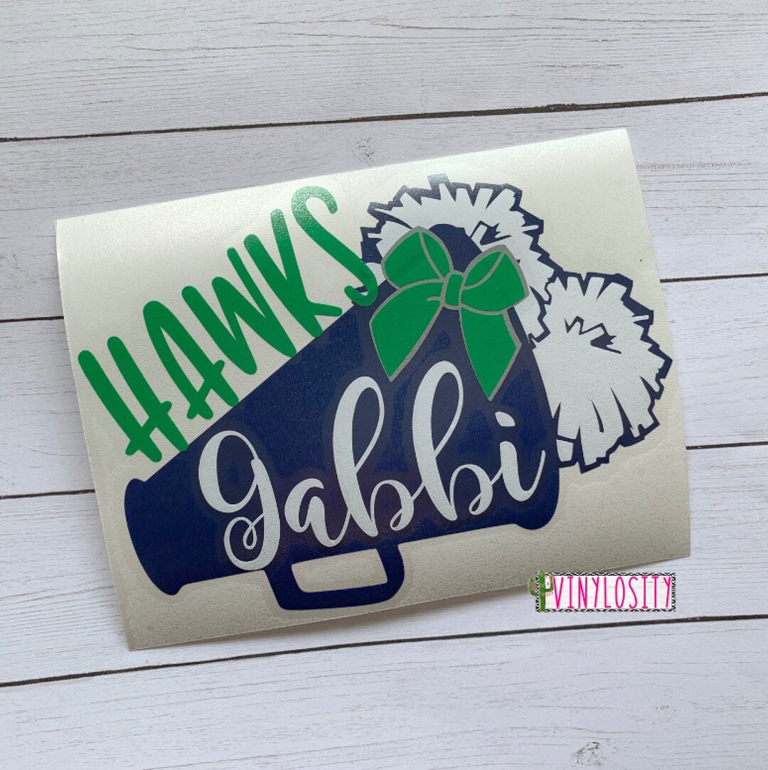 Cheerleading Decal Cheerleader Decal Megaphone Decal - Etsy