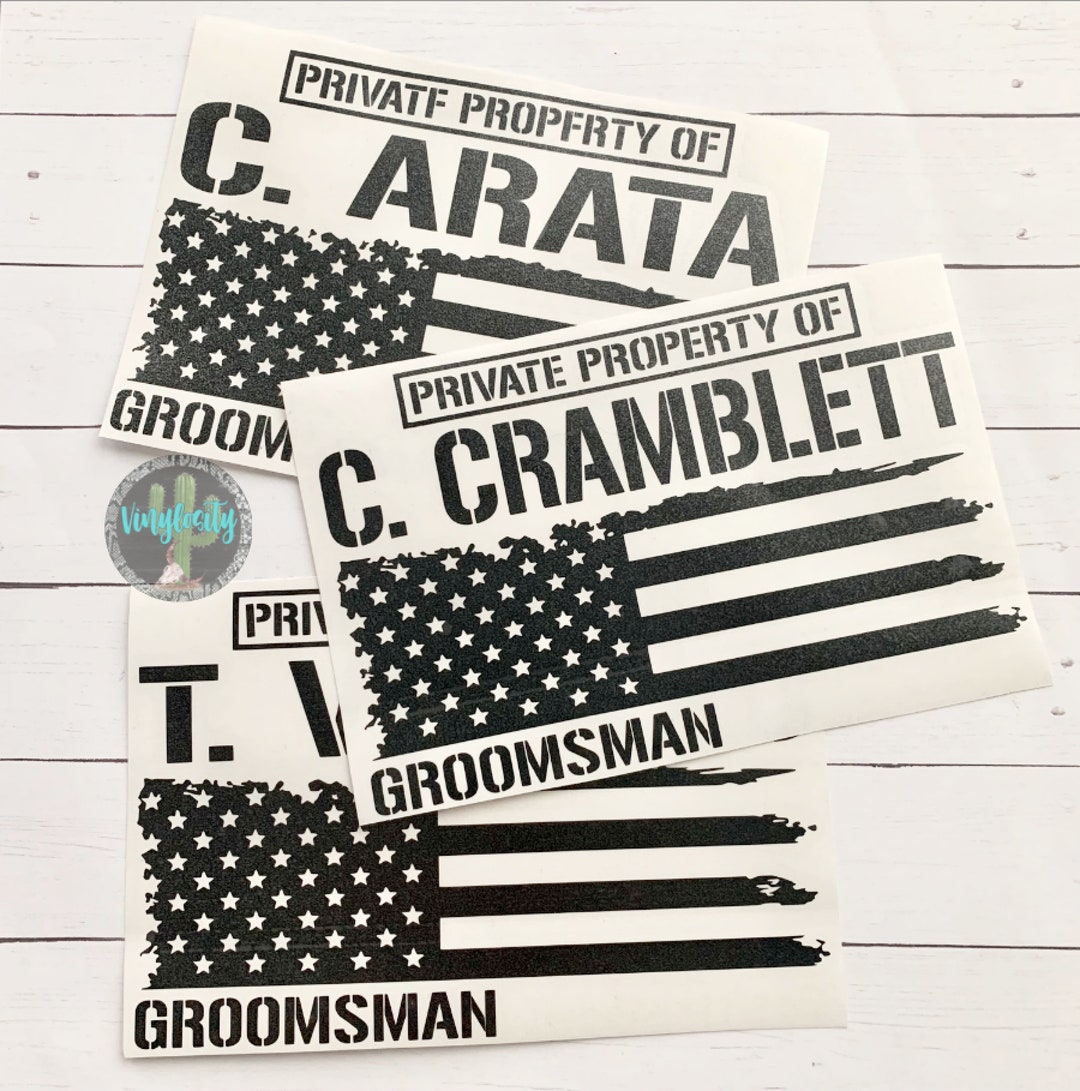 Groomsman Decals | Best Man Decal | Groomsman Gift | Bestman Gift ...