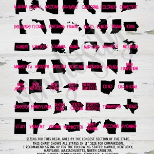 THE ORIGINAL Personalized Floral State Decal | Floral Decal | Floral ...