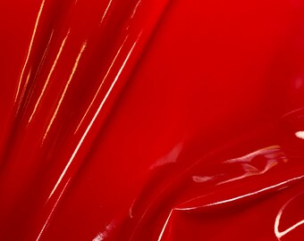 Dyeing & Batik bright Red Stretch Vinyl Nylon Spandex Lycra Fabric High ...