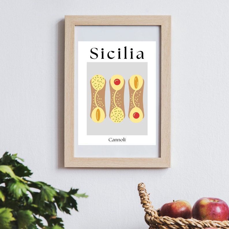 Cannoli Digital Art Illustration Instant Digital Download - Etsy