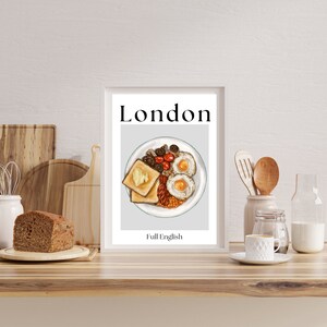 Full English Breakfast Illustration | Instant Digital Download | Café ...