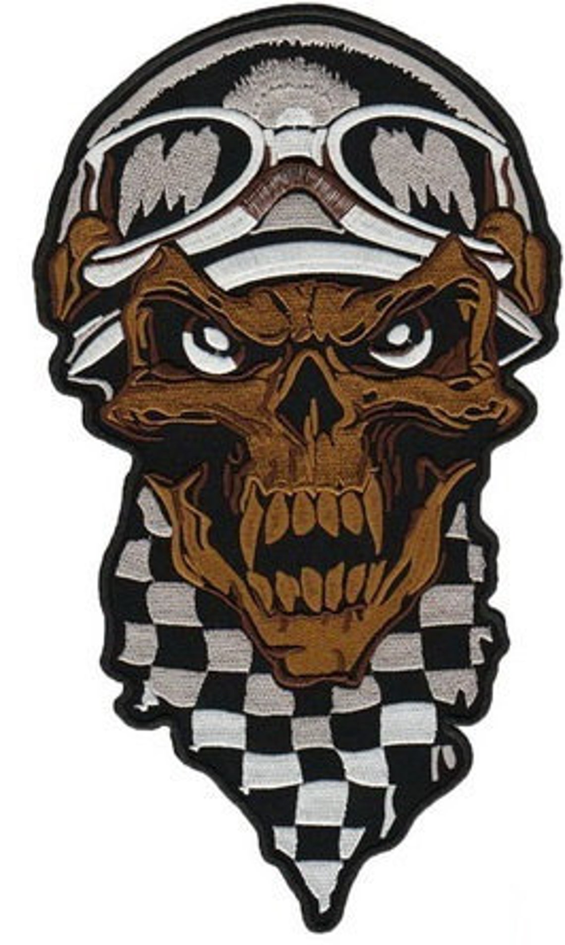 Speed Demon Racing Biker Skull Embroidered Giant XL Back Patch | Etsy