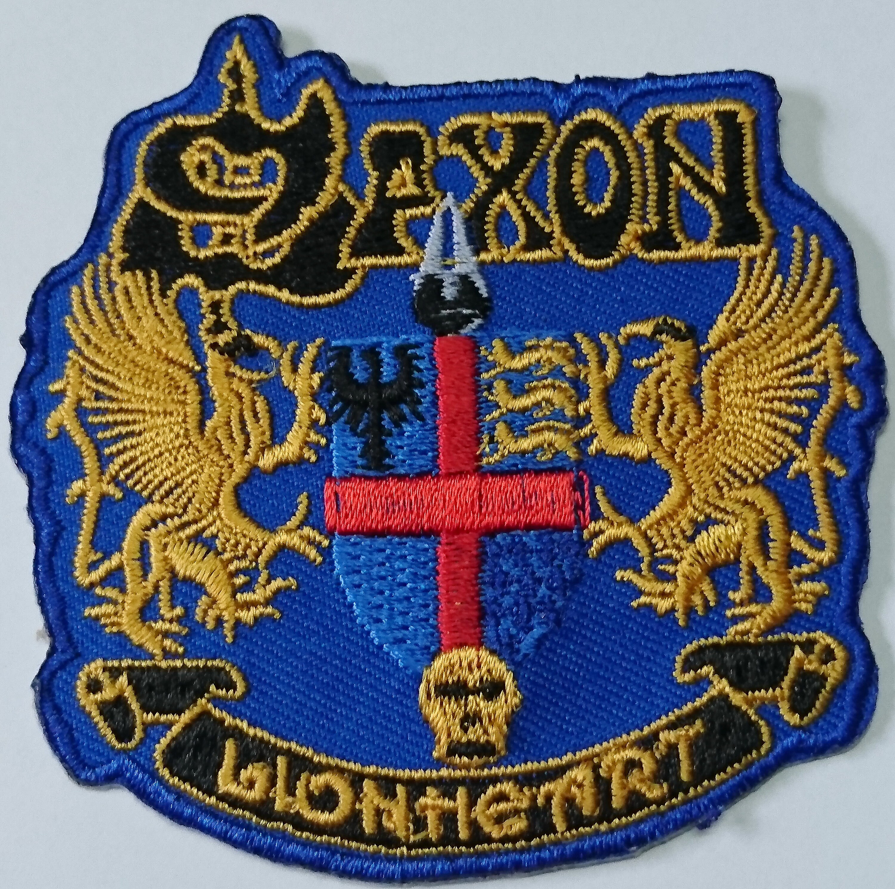 SAXON Shield Iron On Sew On Embroidered Patch 3 | Etsy