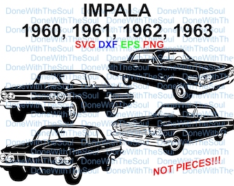 1961 Impala Svg - Etsy