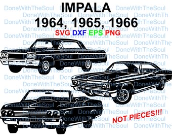 1964 Chevy Impala Svg - Etsy