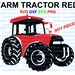 Red Tractor Svg - Farm Tractor Svg - Car Vector - Farm Svg - Cutting ...