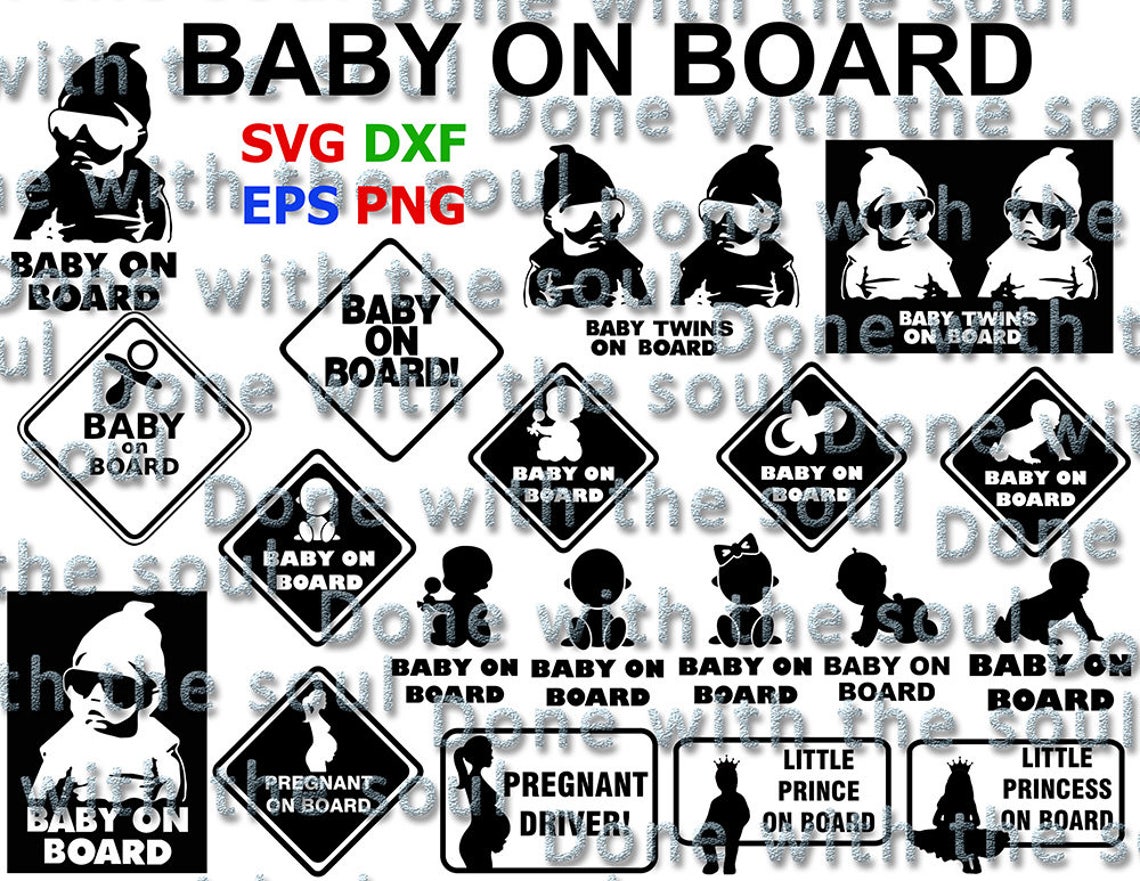 Baby on Board Sign Pregnancy Decal Car Decal Baby Baby - Etsy
