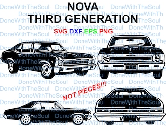Chevy Nova Vector - Etsy