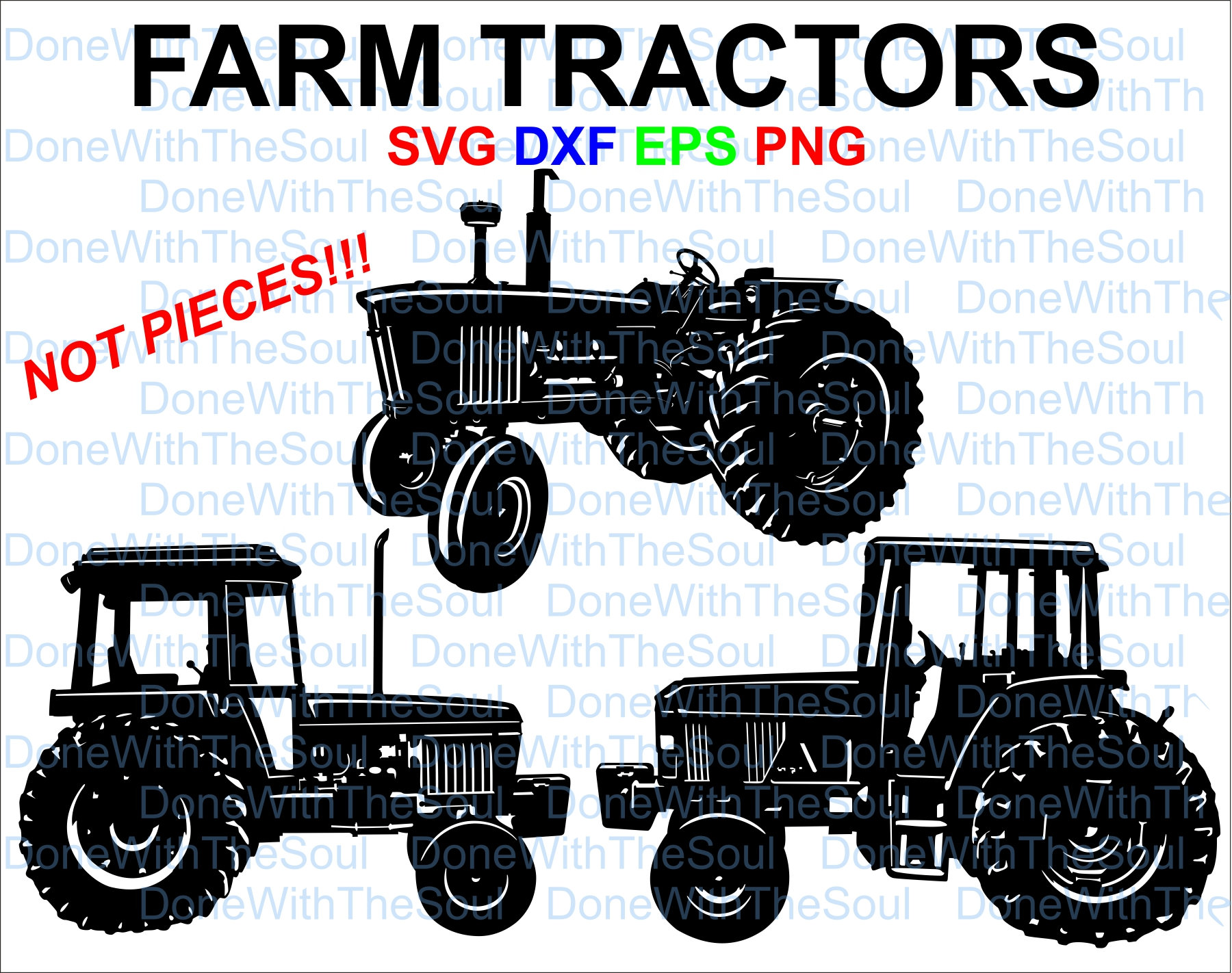 Tractor svg Laser cut file Farm tractor svg Car vector | Etsy