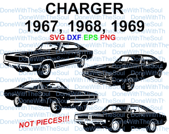 Charger Vector 1967 1968 1969 Car Vector Charger Svg - Etsy