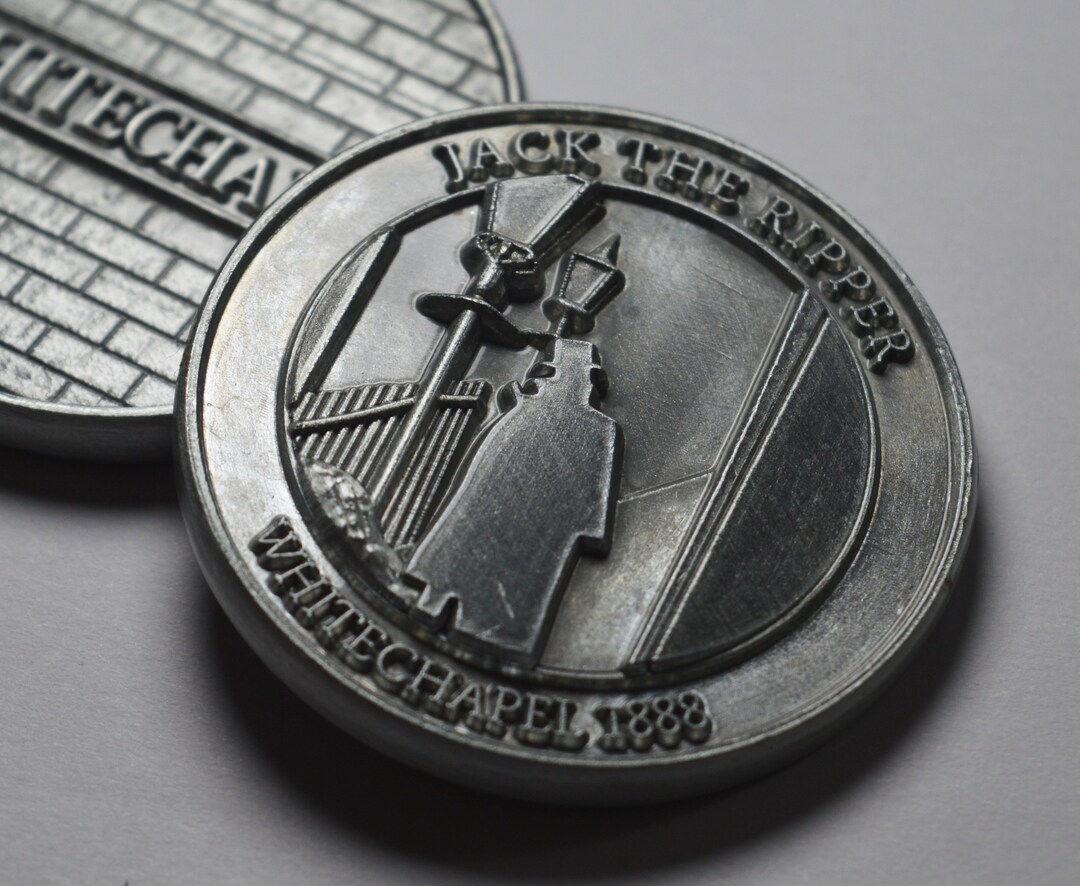 JACK THE RIPPER Collectable Coin in Capsule. Antique Nickel Silver ...