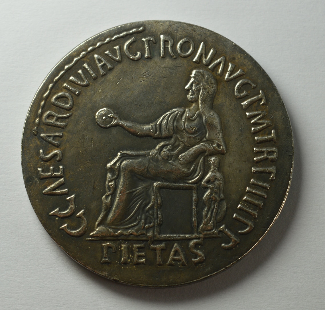 Large Roman Silver Emperor Caligula Coin With Pietas 3.5cm 20g - Etsy UK