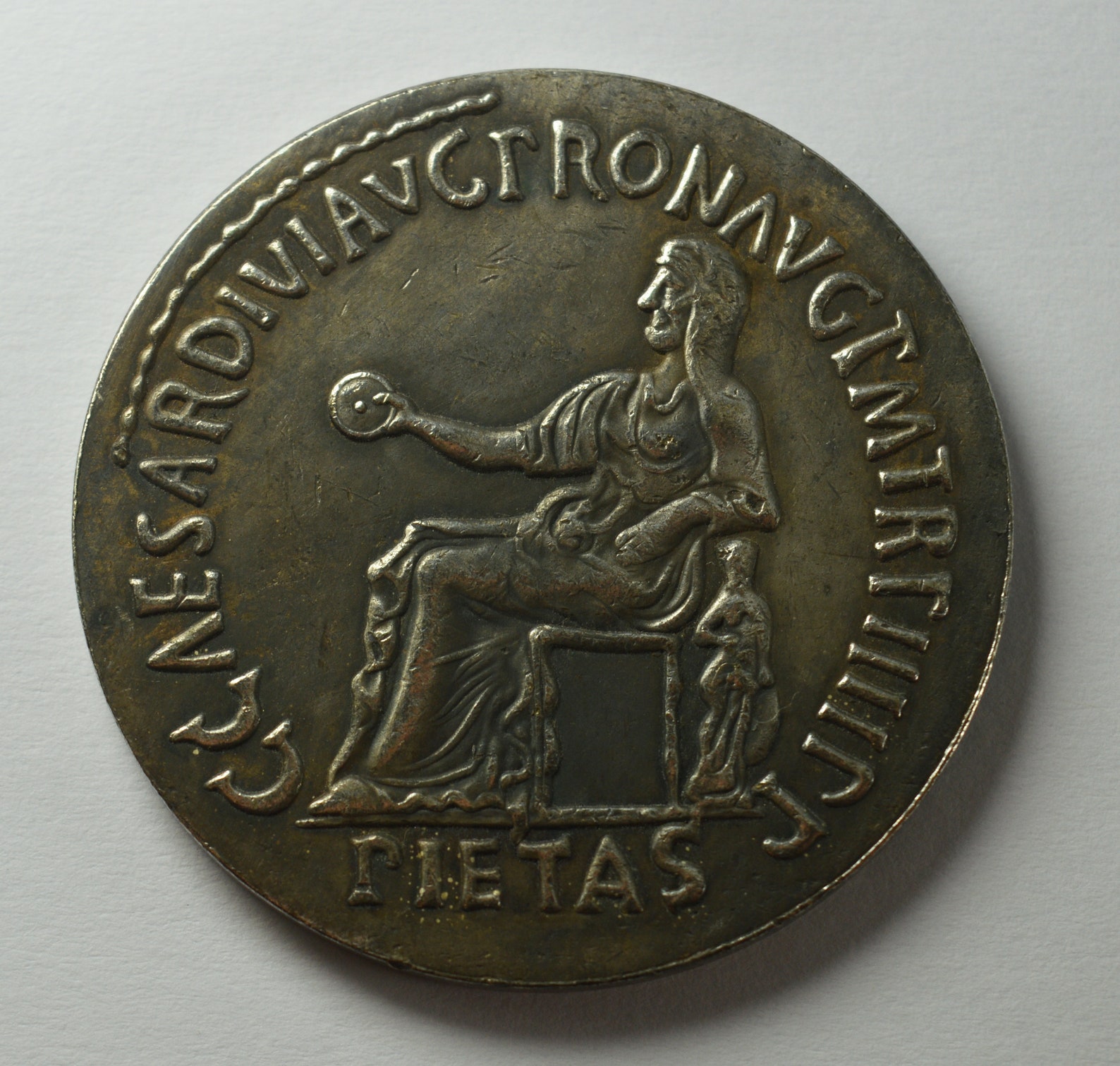 Large Roman Silver Emperor Caligula Coin with Pietas 3.5cm 20g | Etsy